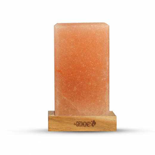 Himalayan Salt Lamp - Rectangular Cube Shape (Plain) | Geohoney